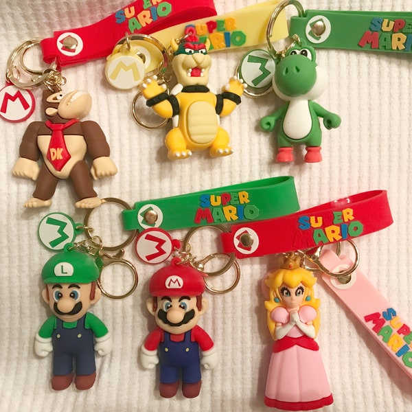 Mario Keychain - Etsy