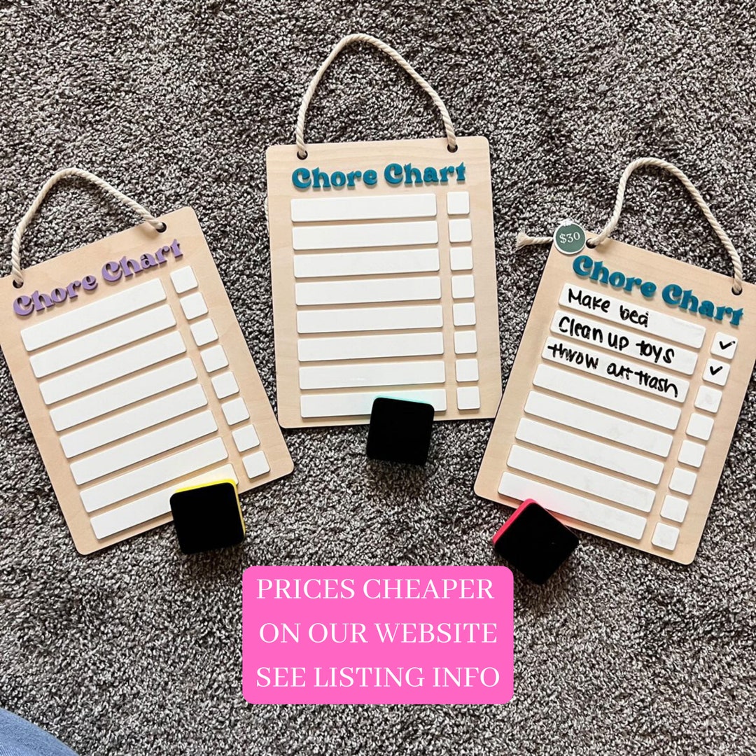 Chore Chart Acrylic Whiteboard - Etsy