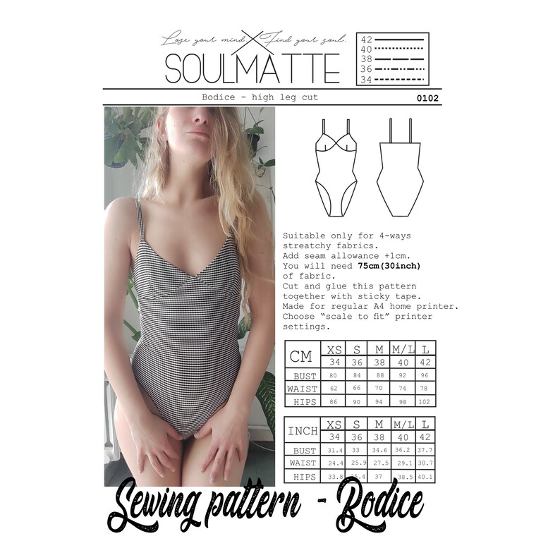 PDF Bodysuit Pattern and Video Tutorial Leotard Pattern - Etsy