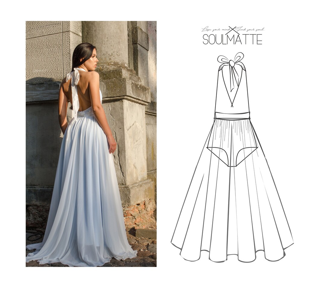 PDF Dress Pattern With Video Tutorial, Circle Dress Pattern, Leotard ...