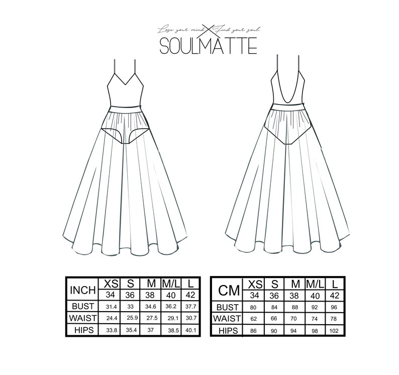 Easy Dress Sewing Pattern Instant Download Long Dress - Etsy