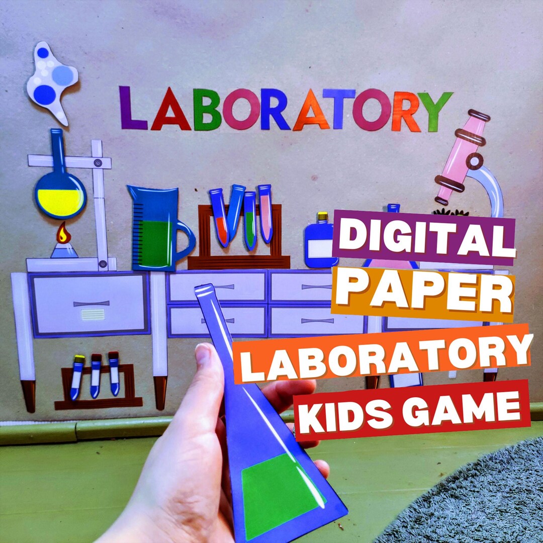 Science Laboratory Game: Cut-out Craft Project (digital Pattern) - Etsy