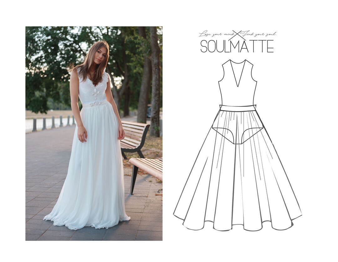 Paper Easy Dres Ssewing Pattern Long Dress Pattern Evening - Etsy