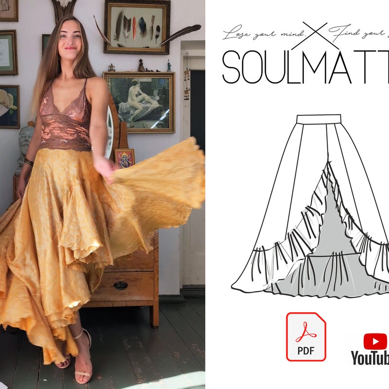 Skirt Pattern - Etsy