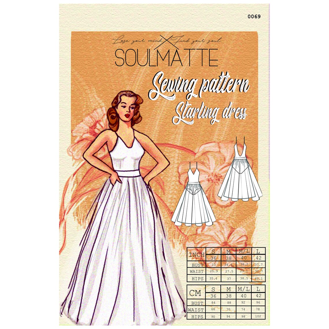 Easy Dress Sewing Pattern Instant Download Long Dress - Etsy