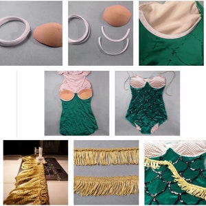 PDF Sewing Pattern, Marilyn Monroe Inspired Leotard, Burlesque Bodysuit ...