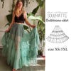 Long Sun Skirt Sewing Pattern With Wide Tulle Ruffles on the Bottom ...
