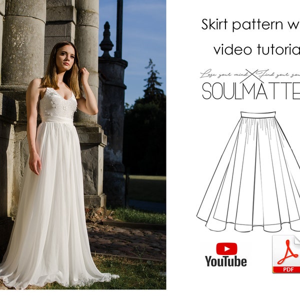 Circle Skirt Pattern - Etsy