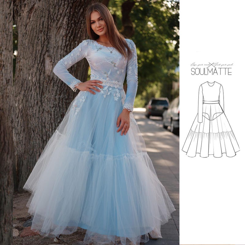 Modest Dress Pattern - Etsy