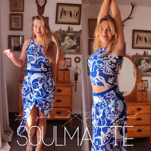 Split Skirt PDF Pattern – Beginner Friendly – Stretch or Wrap Option - Etsy