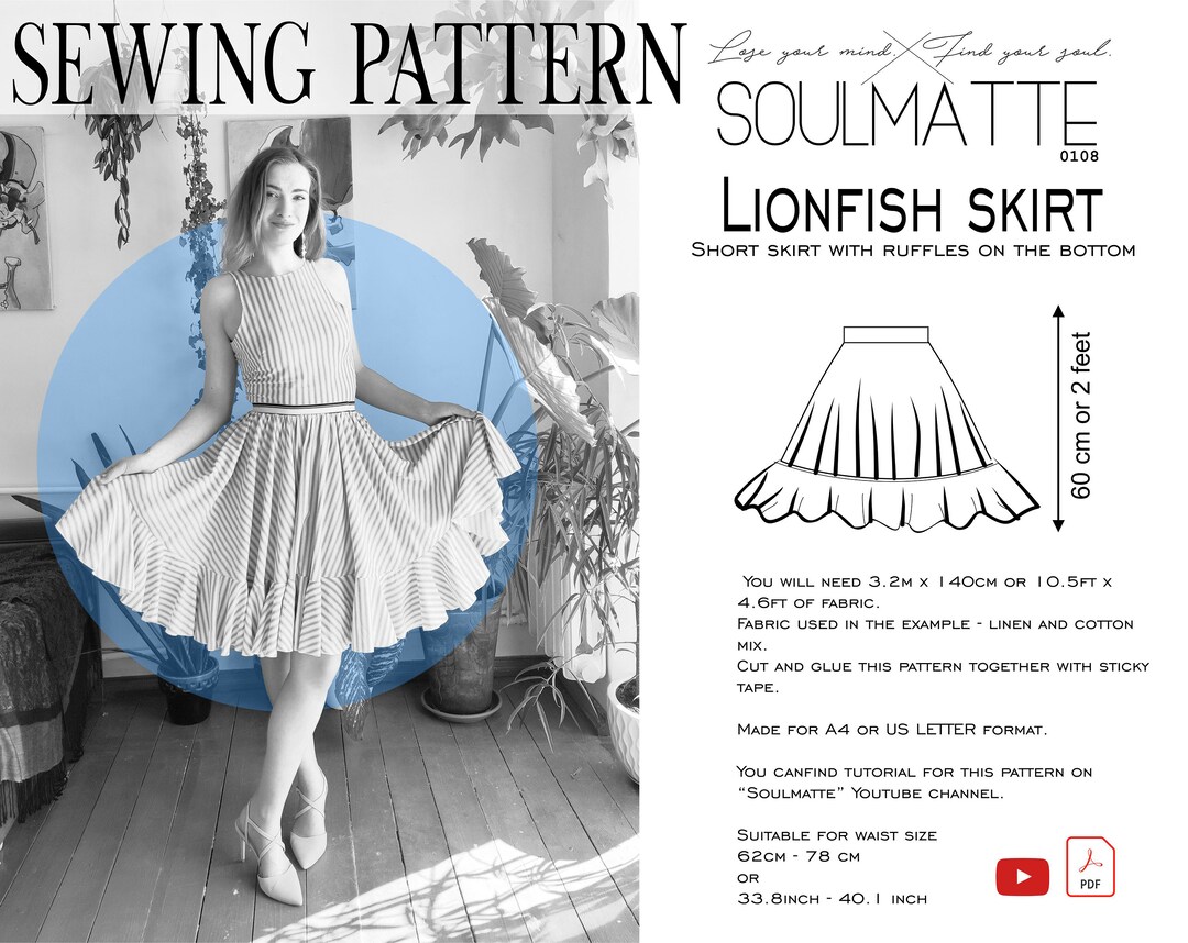 Digital Sewing Pattern for Short Flowy Dress With Thin Straps - Etsy