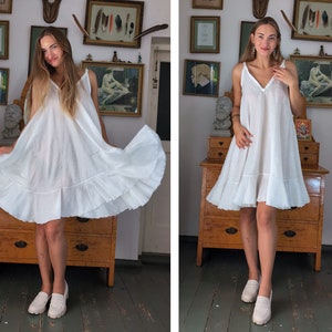 Projector File Sun Dress - Circle Cut Dress, Maxi Ruffle Dress, V ...