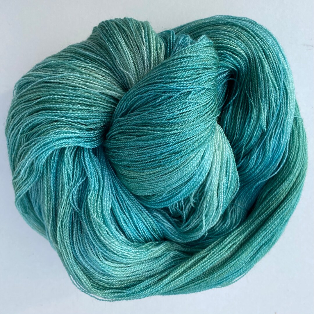 Cobweb Lace Weight Hand Dyed Yarn 100g Superwash Merino Wool, Silk ...