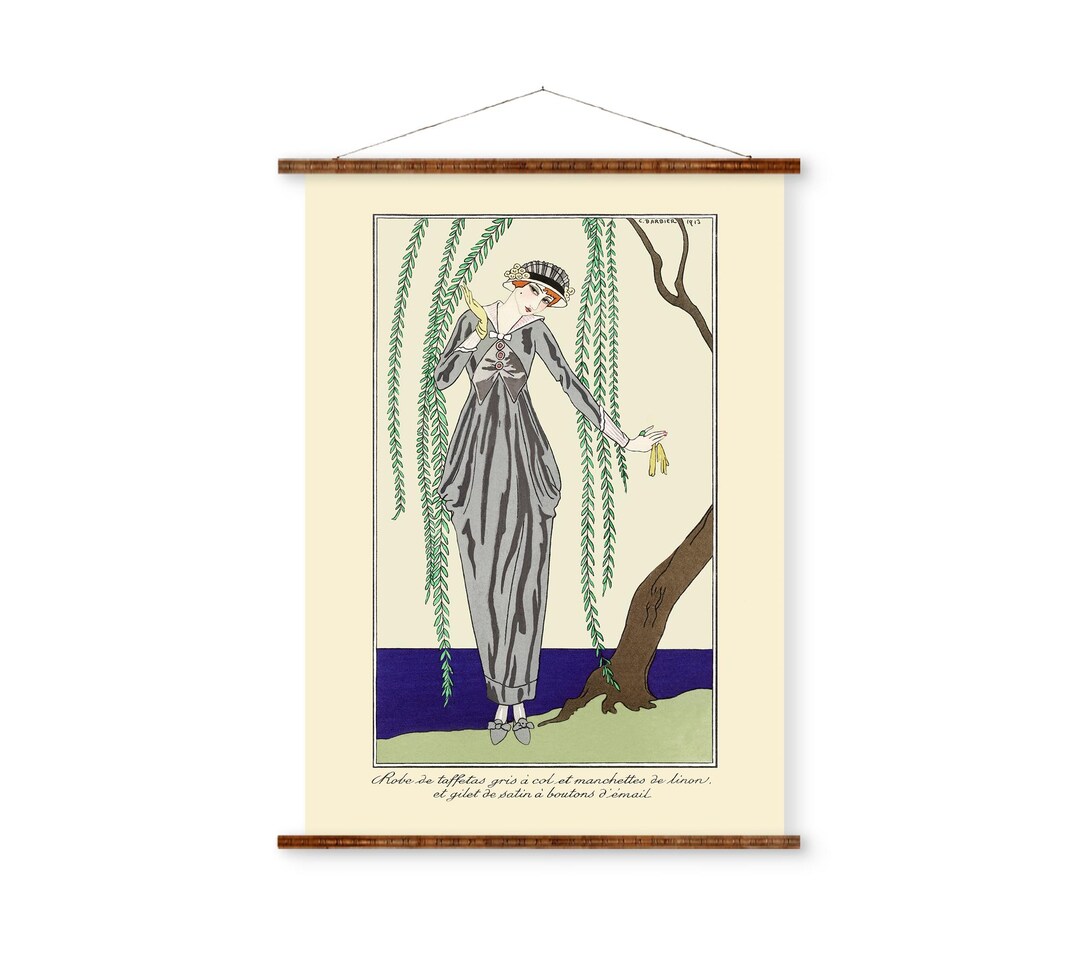 George Barbier Fashion Illustration 1921 Paris Couture Art Print Etsy