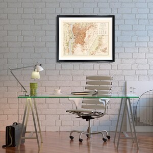 Cairo City Map Print: Vintage 1920 Matte Paper Art - Etsy 日本
