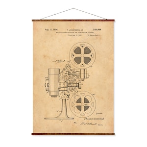 Motion Picture Projector Patent Vintage Illustrations Ready to Hang ...