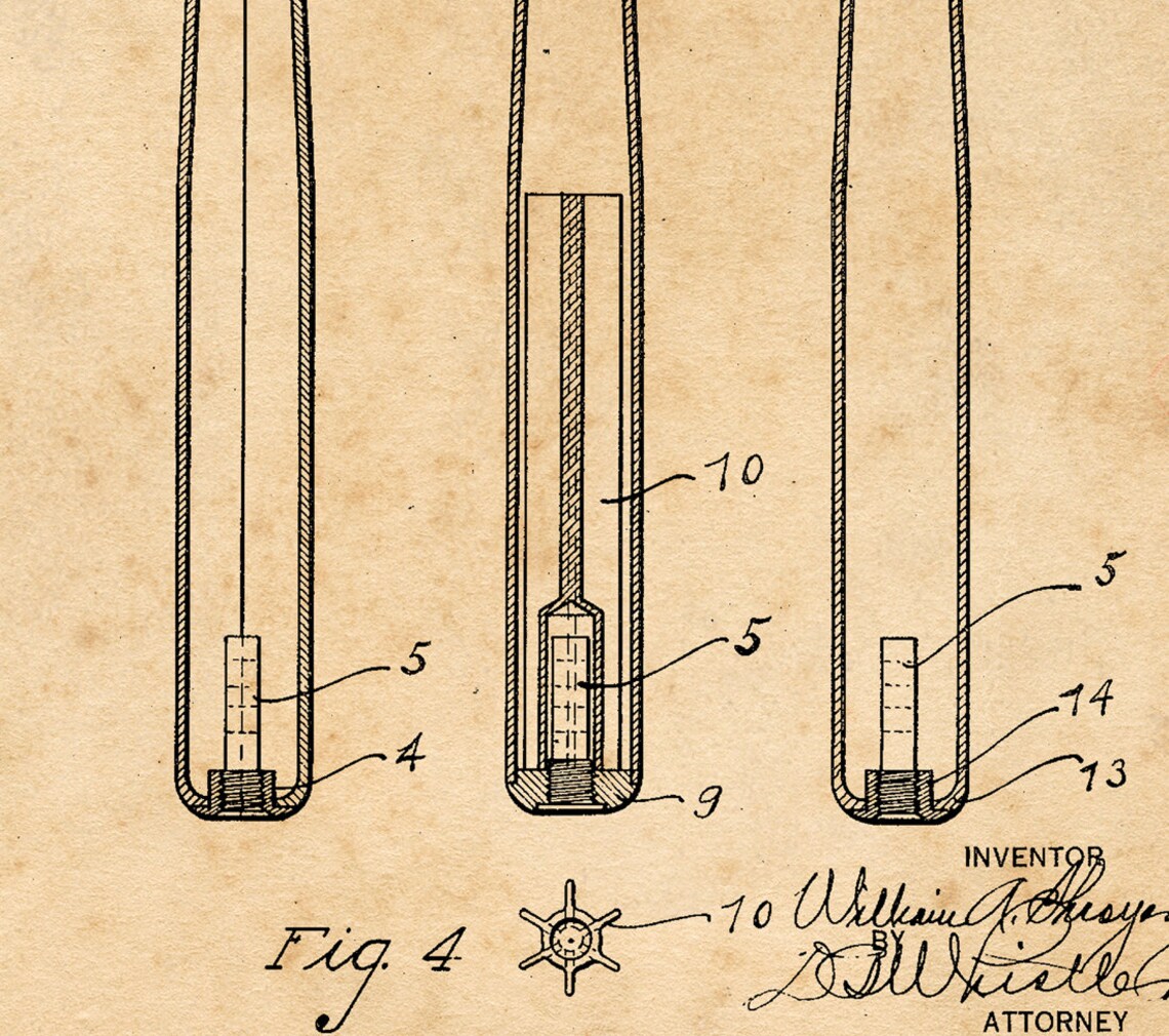 Baseball Bat Patent Vintage Illustrations Ready to Hang Roll | Etsy