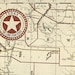 Antique Map of Texas Vintage Roll Down Map on Ready to Hang - Etsy