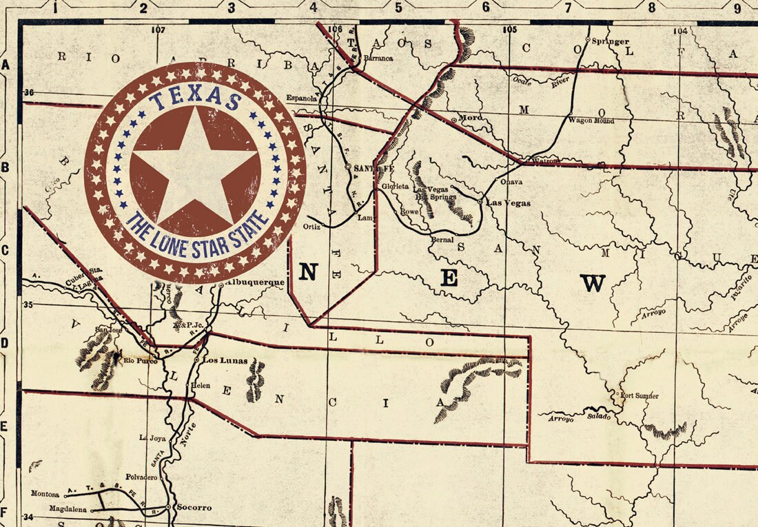 Antique Map of Texas Vintage Roll Down Map on Ready to Hang | Etsy