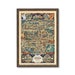 Pictorial Map of Edinburgh Vintage City Map Poster Print on Matte Paper ...