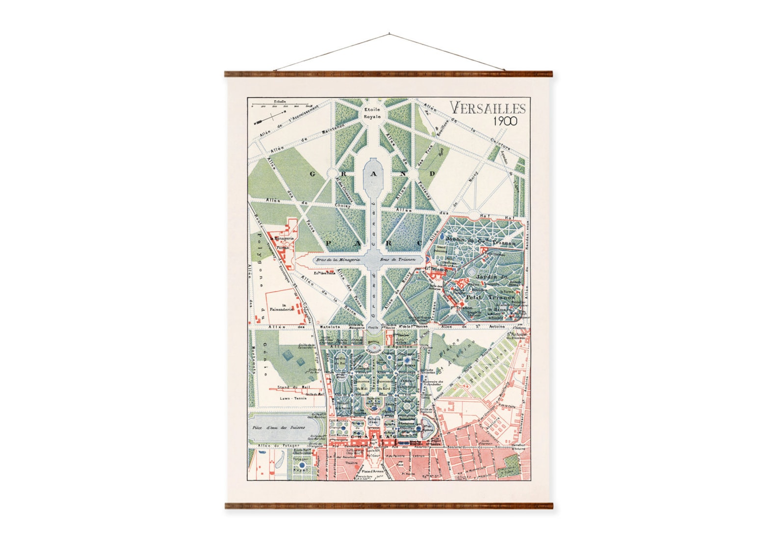 Versailles Map Vintage European City Garden Map on Ready to | Etsy