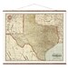 Antique Map of Texas Vintage Roll Down Map on Ready to Hang - Etsy