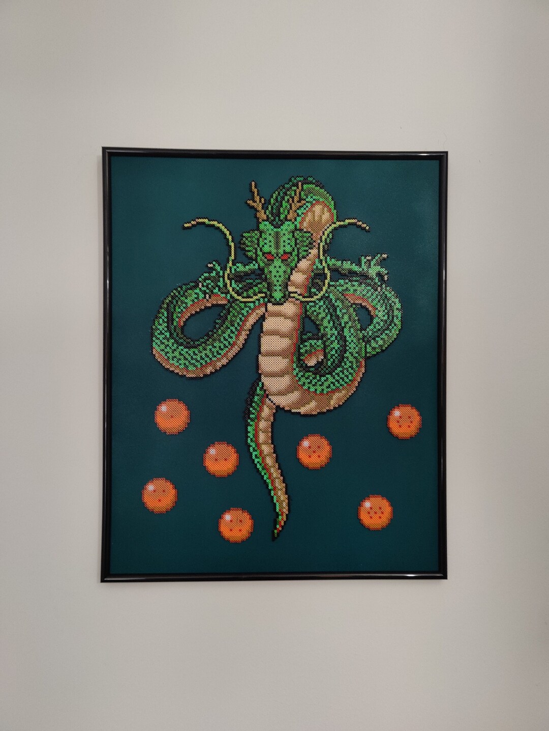 Shenron Painting and the Crystal Balls of Dragon Ball Z in Pixel Art ...