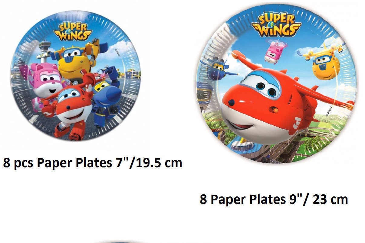 SUPER WINGS Party Supplies Decoration Tableware Cups Napkins - Etsy Ireland