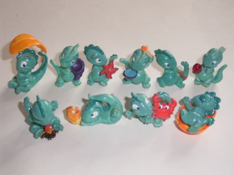 Complete 10 Miniatures Set Dinosaurs Sea Comic Kinder Surprise - Etsy