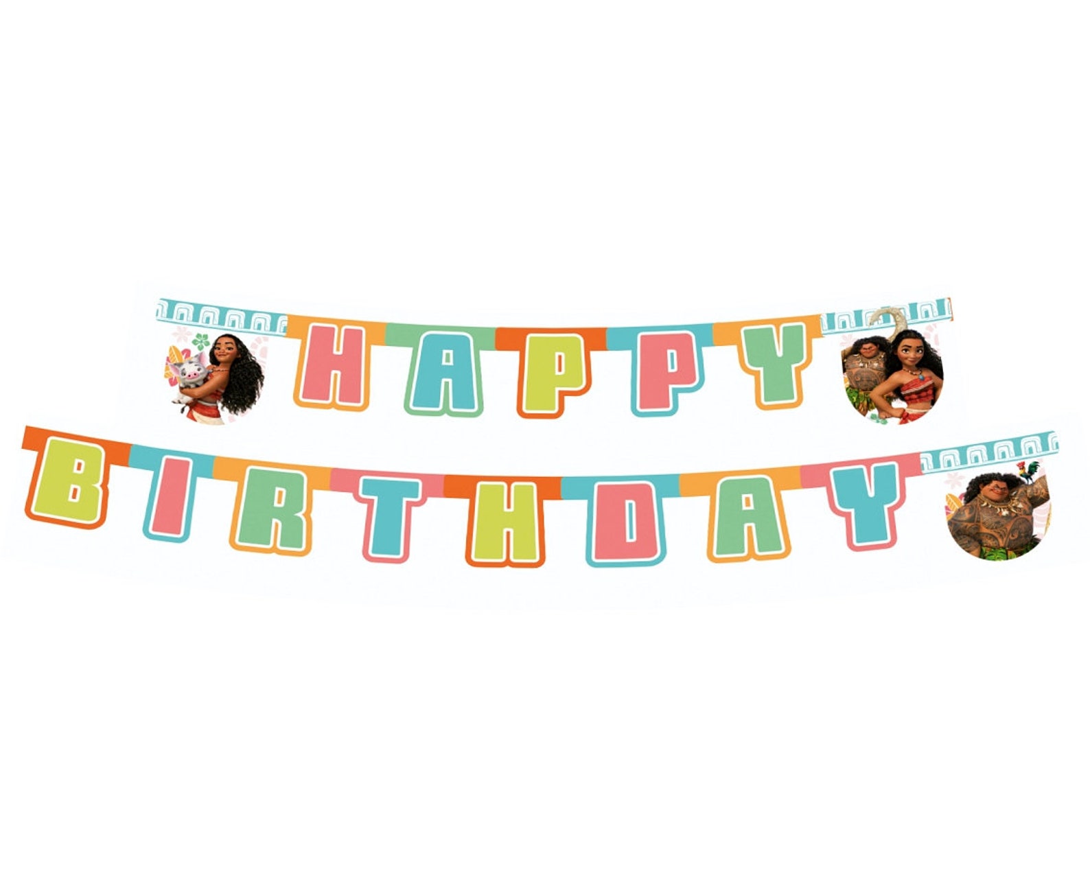 VAIANA MOANA Party Supplies Birthday Decoration Cups Plates - Etsy