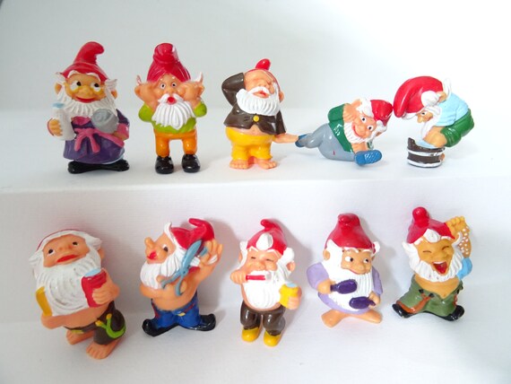 10 Figuren Set Garten Zwerge Zwerge Figuren Miniaturen Fee | Etsy
