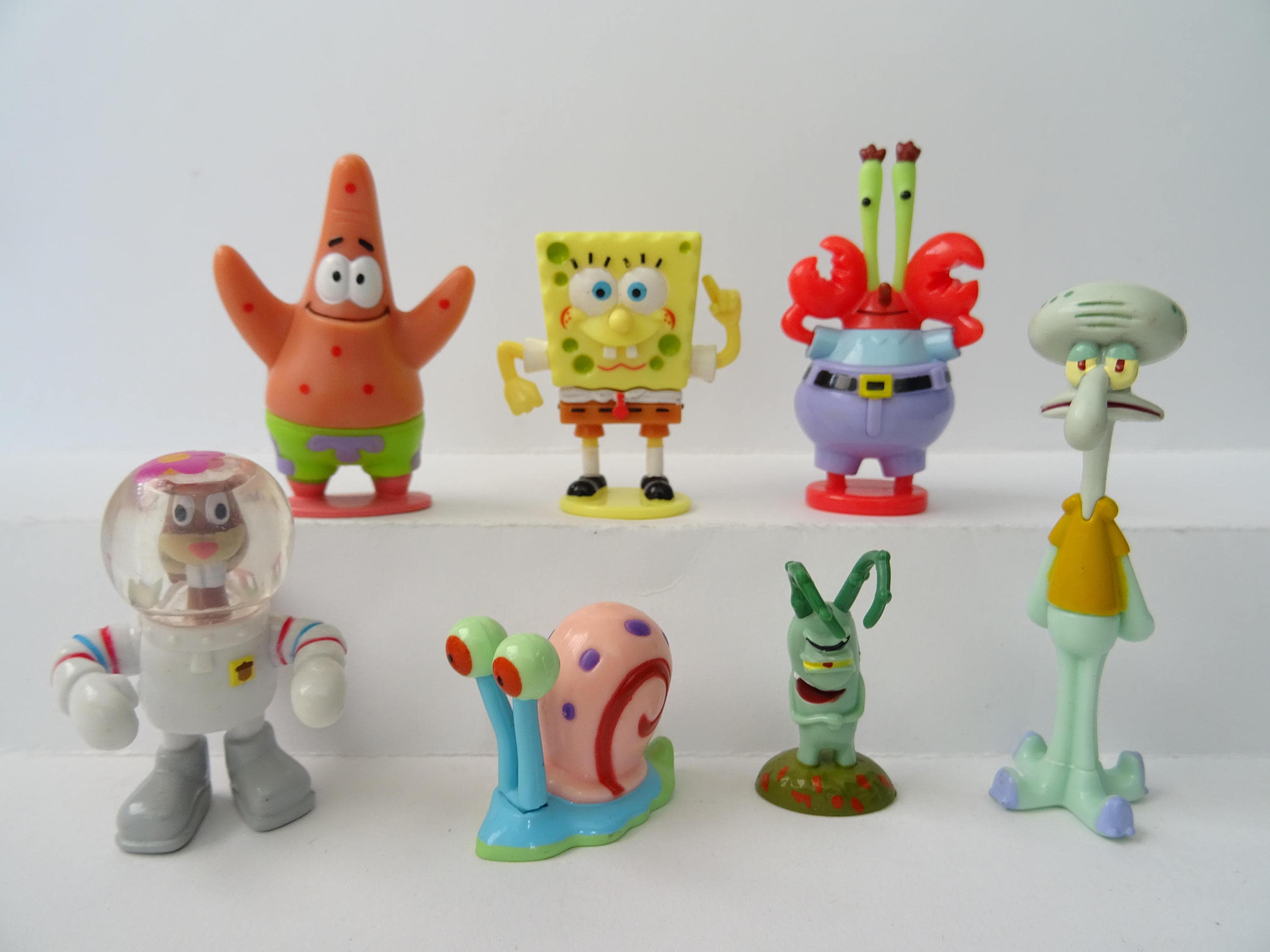 SPONGEBOB 7 Figurines Set Miniatures Playset Cupcake Toppers - Etsy