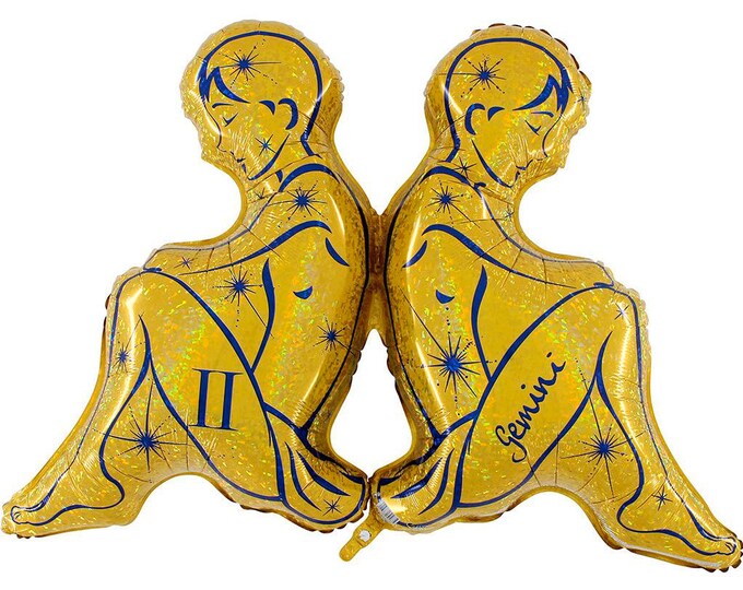 Big GEMINI 46" / 117 Cm Jumbo Shape Foil Mylar Balloon Party Decoration ...