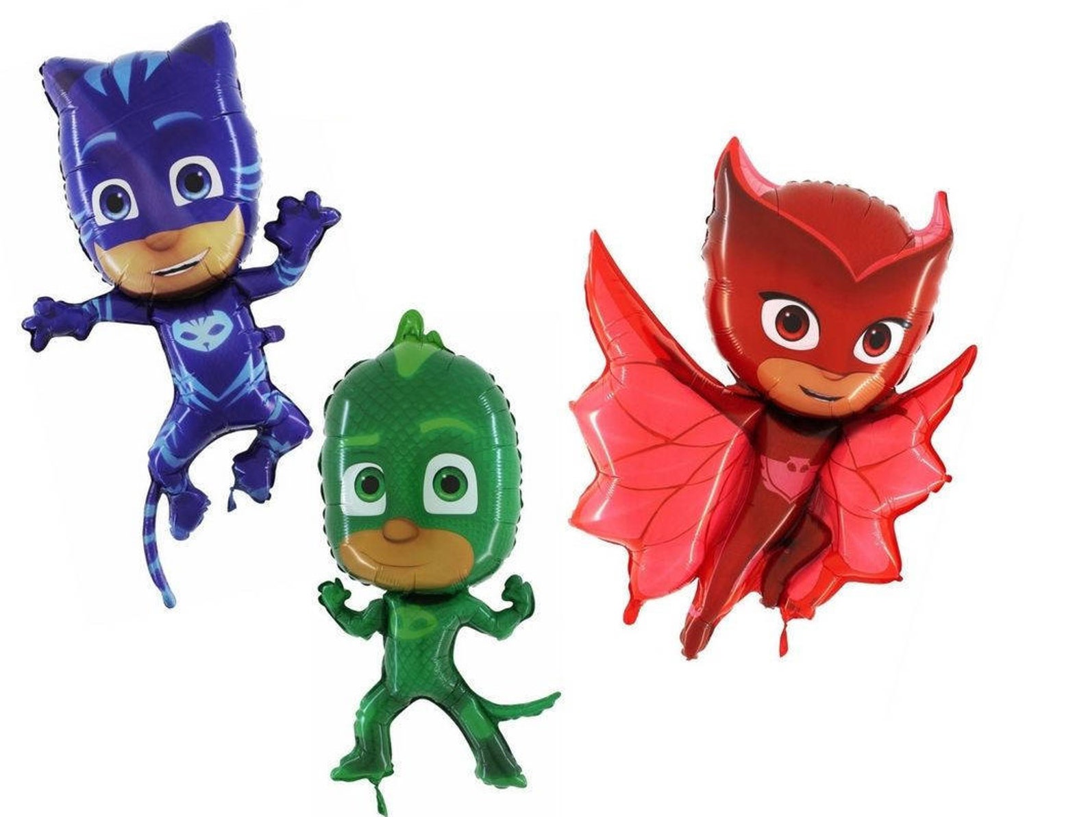 PJ MASKS Balloons Foil Latex Party Decoration Supershape - Etsy