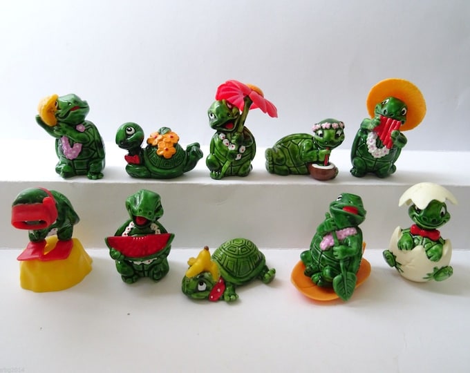 Kinder Surprise Complete Collectible Set 10 Figurines Turtles 1993 - Etsy
