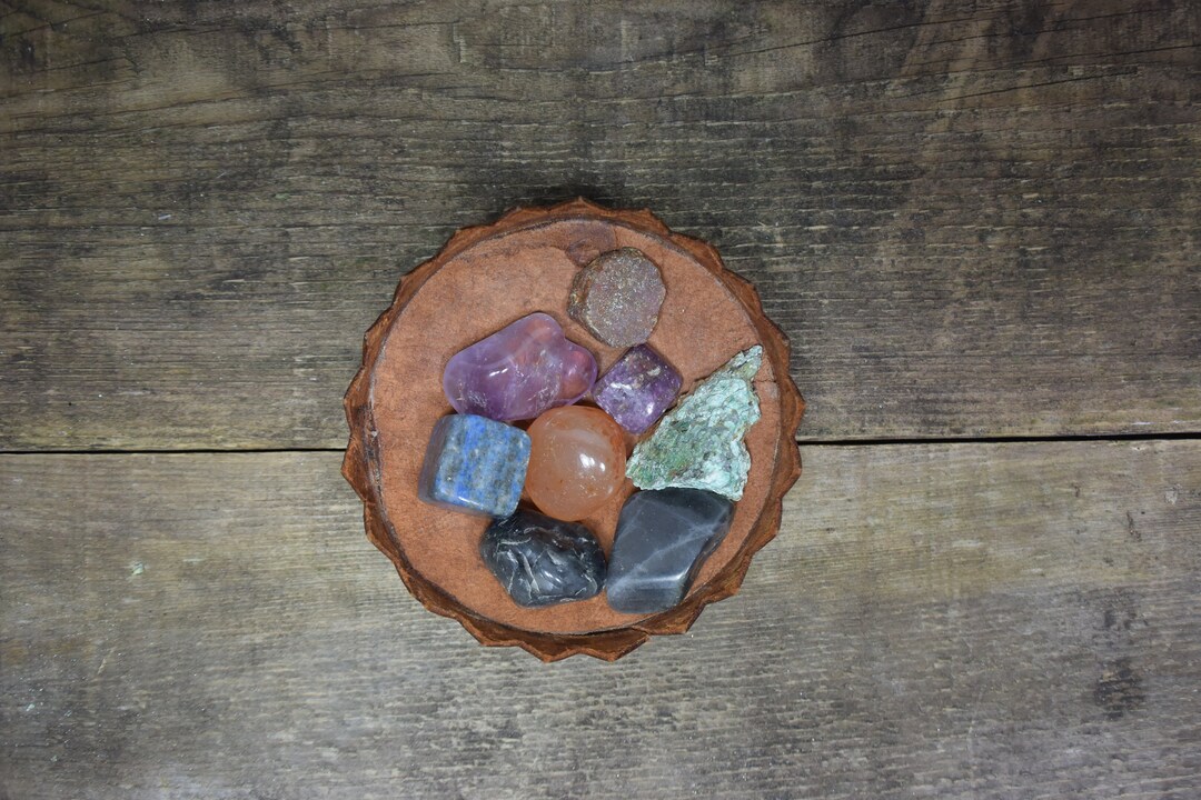 BRAIN Gemstone Kit 9 Healing Brain Gemstone Set Healing Crystals Stones ...