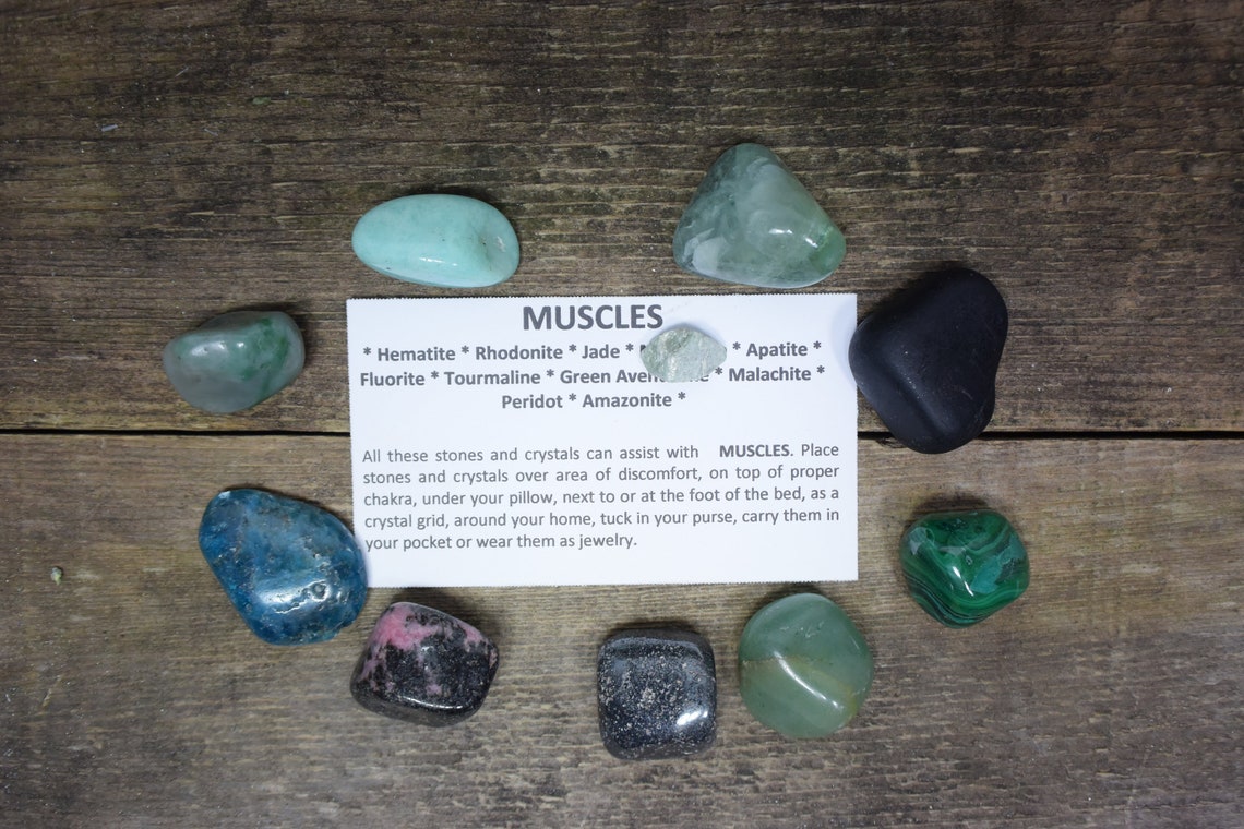 MUSCLES Gemstone Kit 10 Healing Muscles Gemstone Set Healing - Etsy UK
