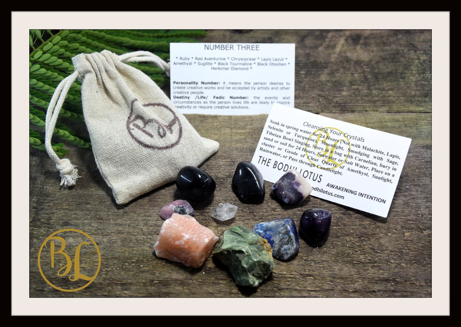 Number 3 Numerology Gemstone Kit: Healing Crystal Set - Etsy