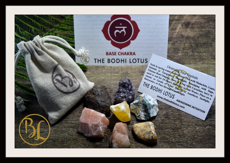 ROOT CHAKRA Gemstone Kit 7 Healing Base Chakra Gemstone Set - Etsy