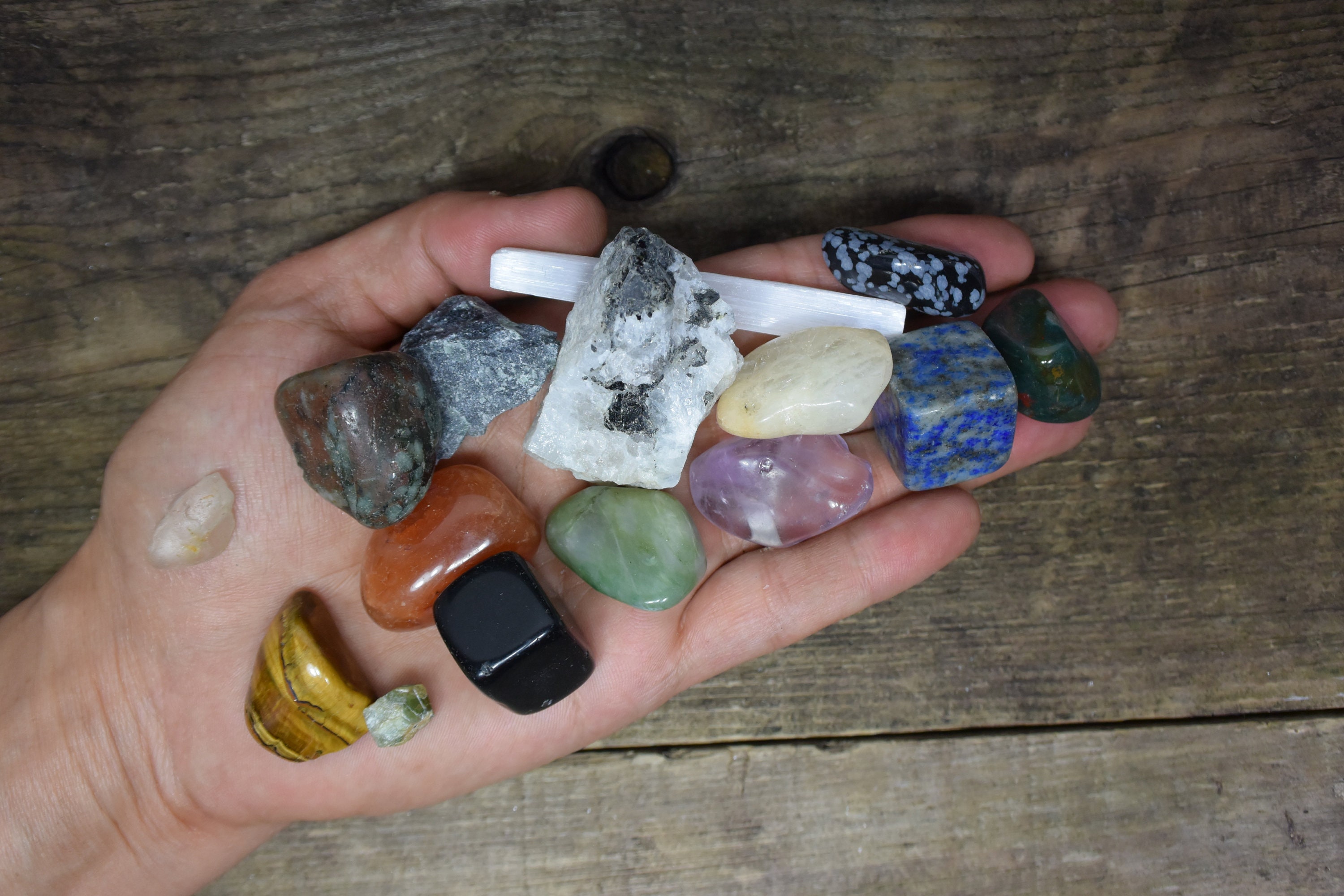 STOMACH Gemstone Kit 15 Healing Stomach Gemstone Set Healing | Etsy