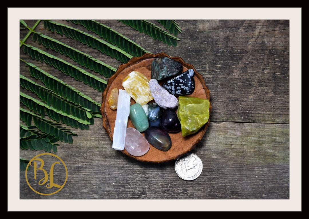 Healing Gemstone Set: 12 Crystal Stones for Skin Health - Etsy