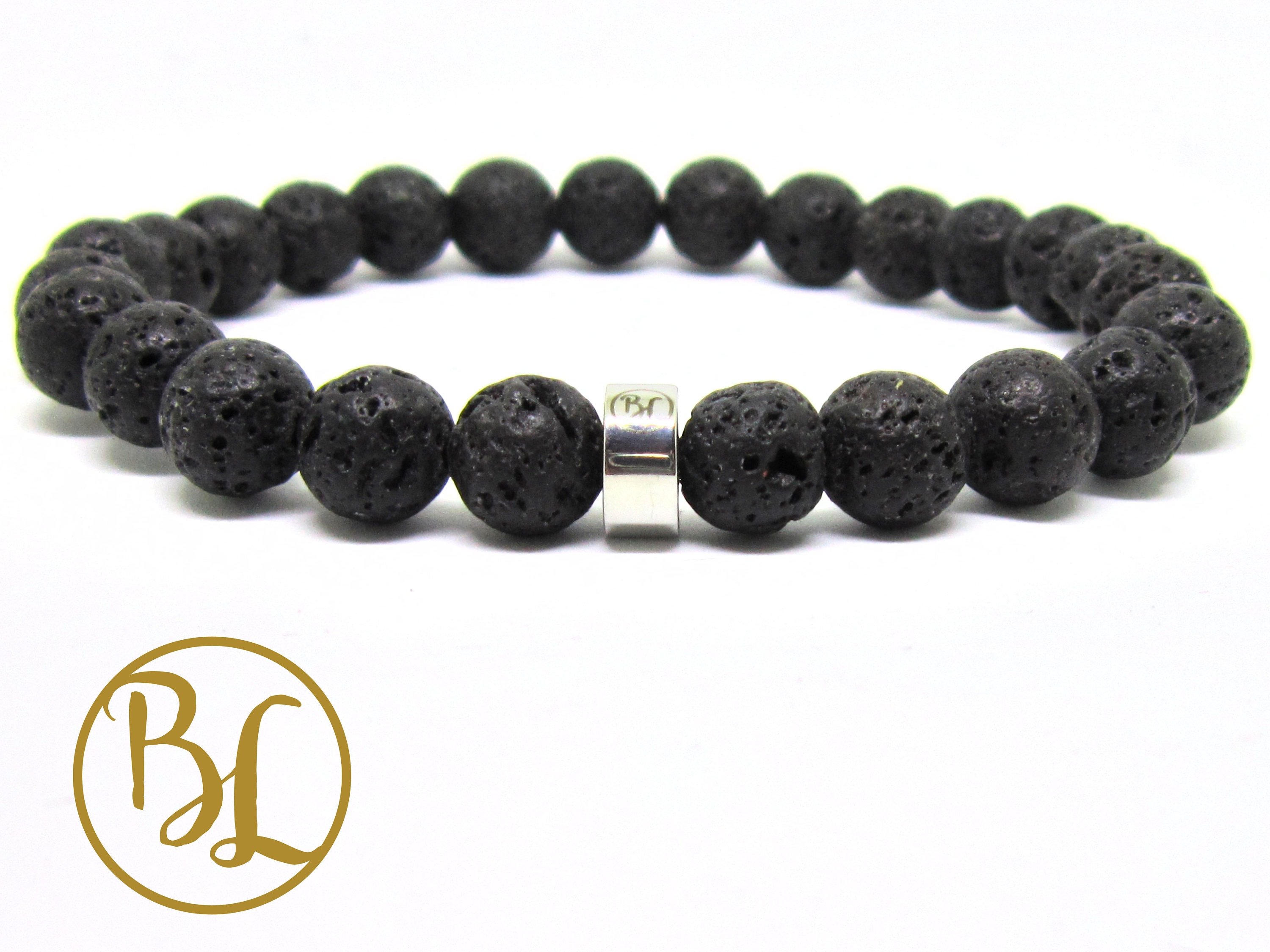 Natural Volcano Lava Bracelet Crown Chakra Bracelet Lava Rock | Etsy