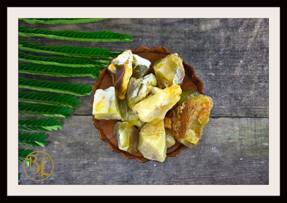 RAW YELLOW OPAL Gemstone 3 Piece Set Healing Yellow Opal | Etsy