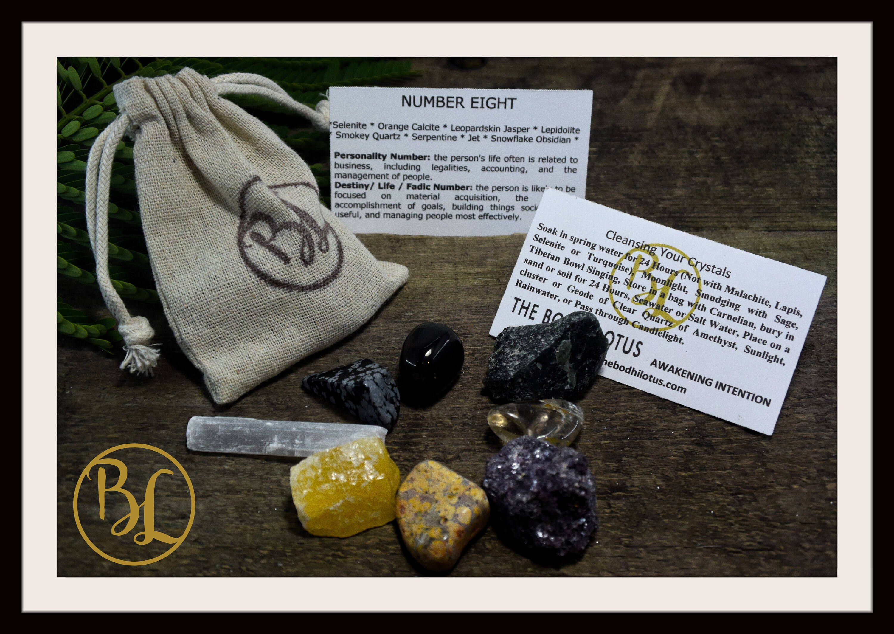 Number 8 EIGHT Gemstone Kit Numerology Gemstone Kit 8 | Etsy