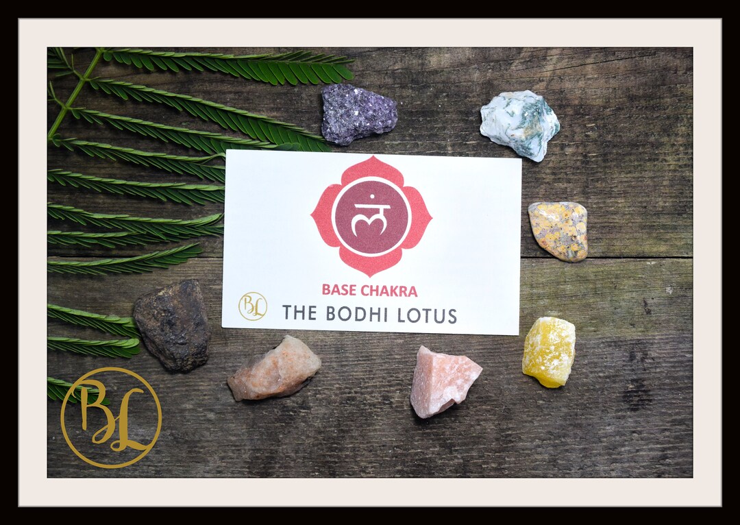 ROOT CHAKRA Gemstone Kit 7 Healing Base Chakra Gemstone Set Healing ...
