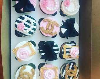 Chanel cake topper | Etsy