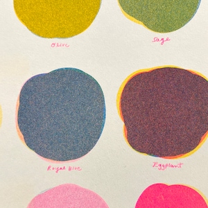 Three Color Riso Swatch - Etsy