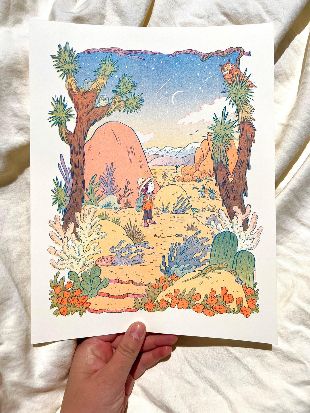 Desert Dreams Riso Print - Etsy