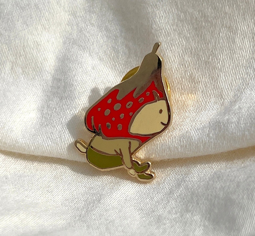 Strawberry Demon Pin - Etsy