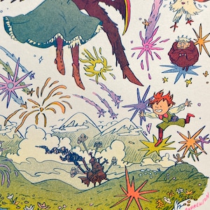 The Wizard Pendragon's Castle Riso Print - Etsy